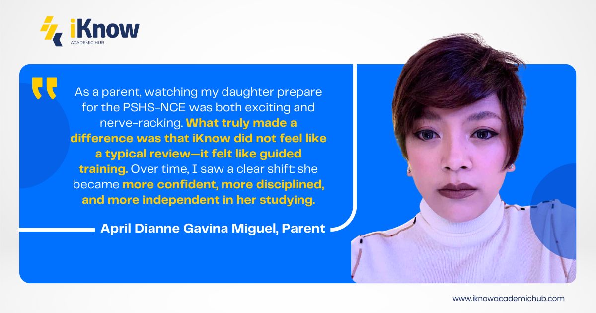 Preparing for the PSHS-NCE: A Parent’s Perspective