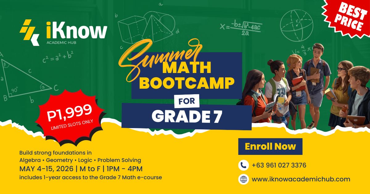 iKnow Academic Hub Summer Math Boot Camp for Grade 7