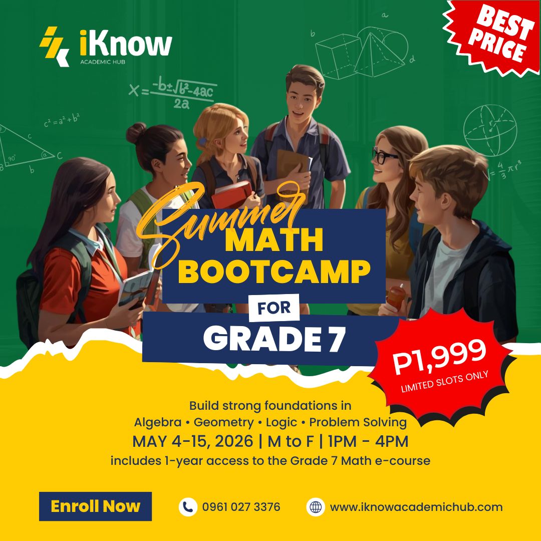 iKnow Academic Hub Summer Math Boot Camp for Grade 7