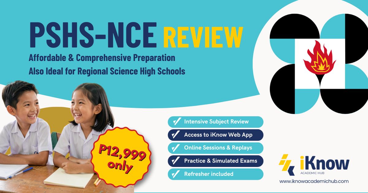 PSHS-NCE 2027 Review Program: Affordable Prep